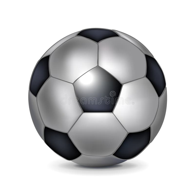 Single soccer ball stock vector. Illustration of team - 25799712
