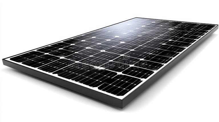 Single Solar Panel stock illustration. Illustration of cuisine - 382933109