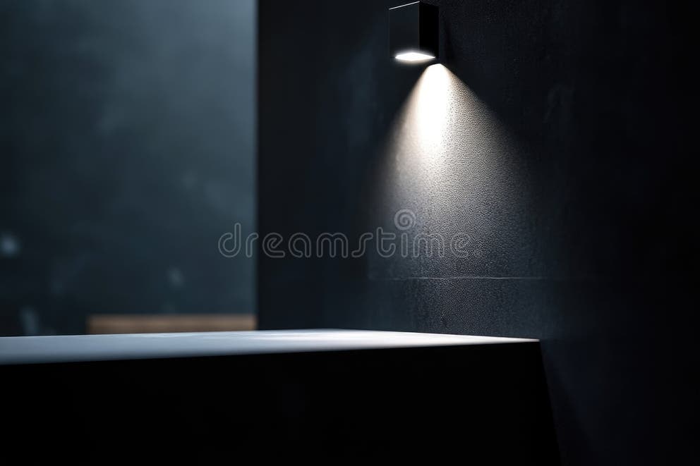 A Single Source of Light Illuminates a Darkened Room, Highlighting a ...