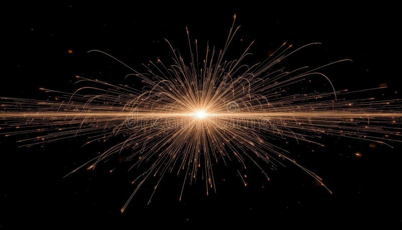 A Single Sparkle Illuminates the Dark Night Sky, Creating Magical and ...