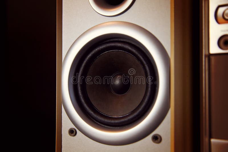 Single speaker front panel stock image. Image of technology - 148555707