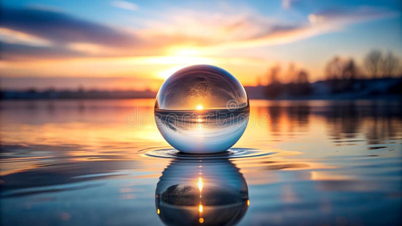 A Single Sphere of Light Reflecting in a Pool of Tranquility AI ...
