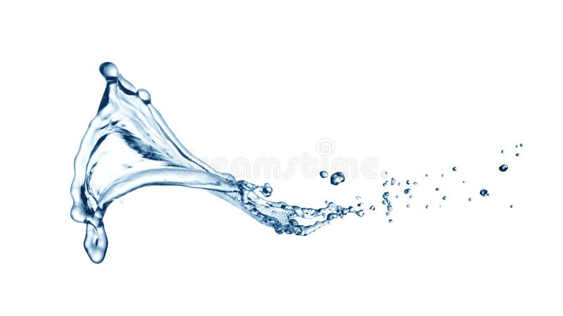 A Single Splash of Water on a White Surface. Stock Photo - Image of ...