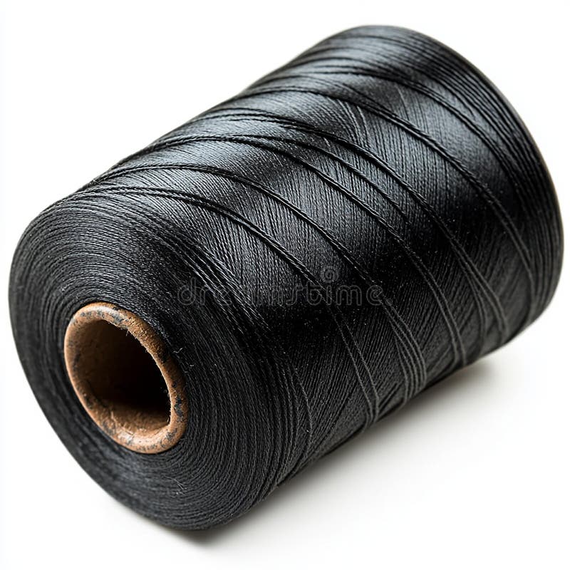 Single Spool of Black Sewing Thread for Various Crafting Projects Stock ...