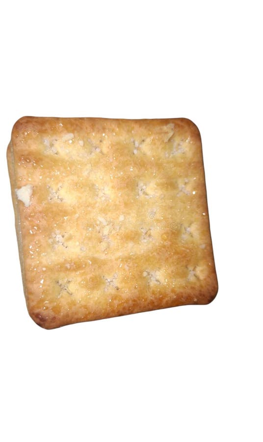 Simple Cracker Snack on a Clean Surface Stock Image - Image of meat ...