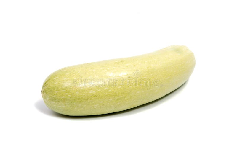 Single Squash Vegetable Marrow Zucchini Isolated Stock Photo - Image of ...