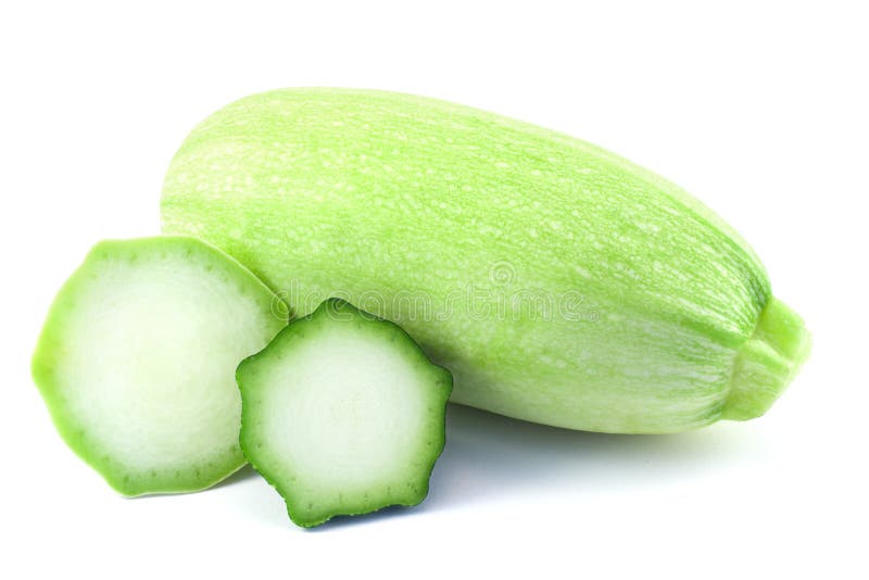 Single Squash Vegetable Marrow Zucchini and Slices Stock Photo - Image ...