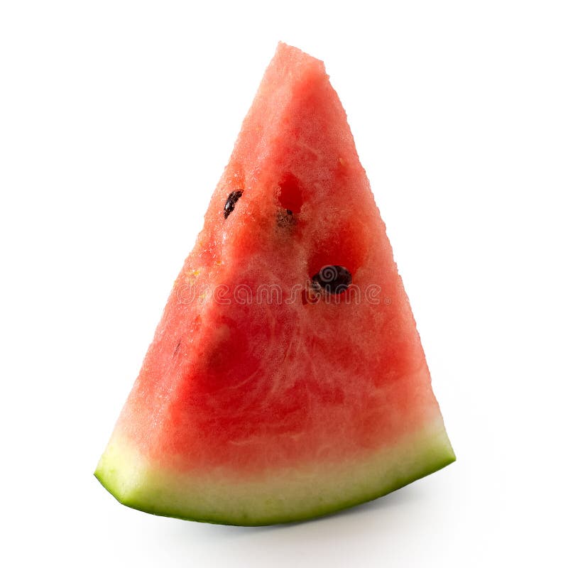 Watermelon Triangle Shaped on a Fork Stock Image - Image of eating ...