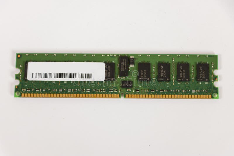 Single Stick of Computer RAM Stock Photo - Image of gold, central ...