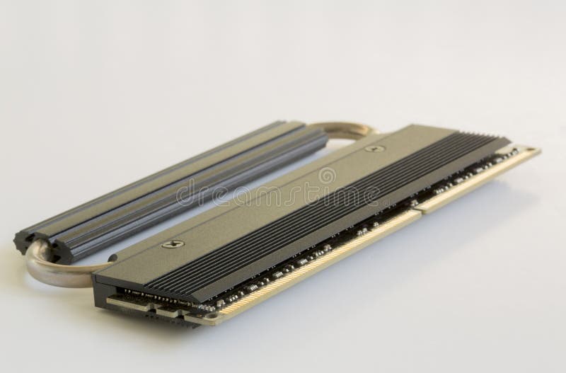 A Single Stick of Ram with Heat Sink Stock Image - Image of random ...