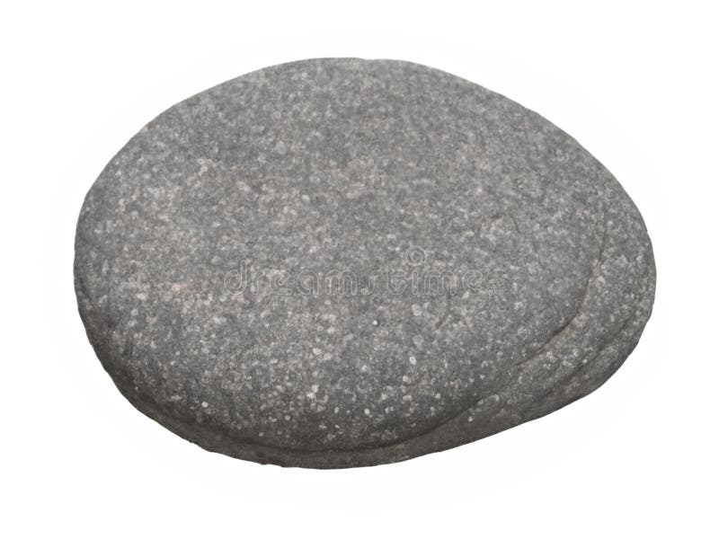 Single Stone Isolated on White Background Stock Photo - Image of ...