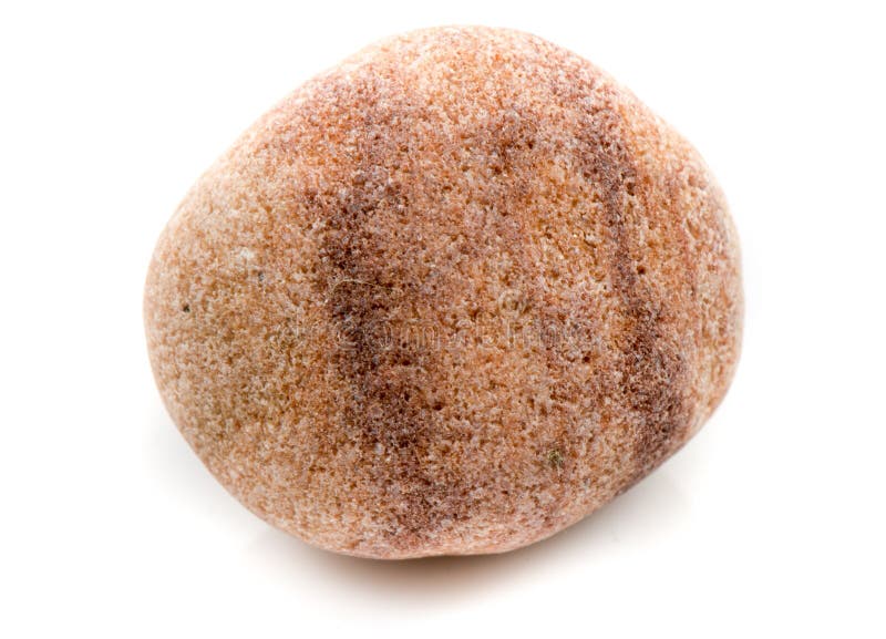 Single Stone Isolated on White Background Stock Image - Image of shape ...