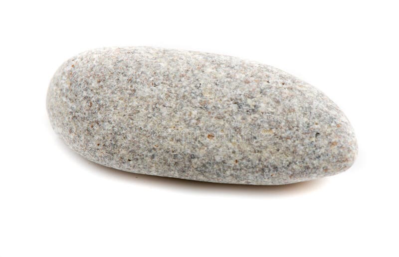 Single Stone Isolated on White Background Stock Image - Image of rock ...