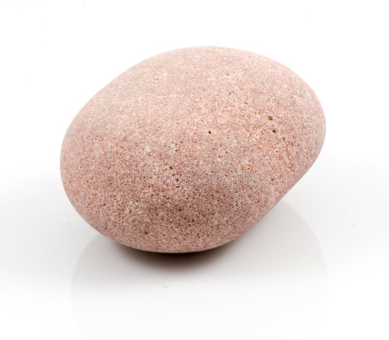 Single Stone Isolated On White Background Stock Photo - Image of single ...