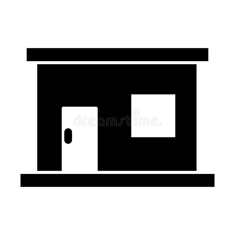 Single Storey House Isolated Vector Icon Which Can Easily Modify or ...