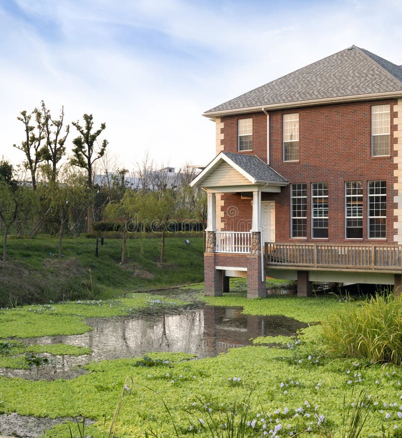 Single story bungalow stock image. Image of wall, home - 6728495