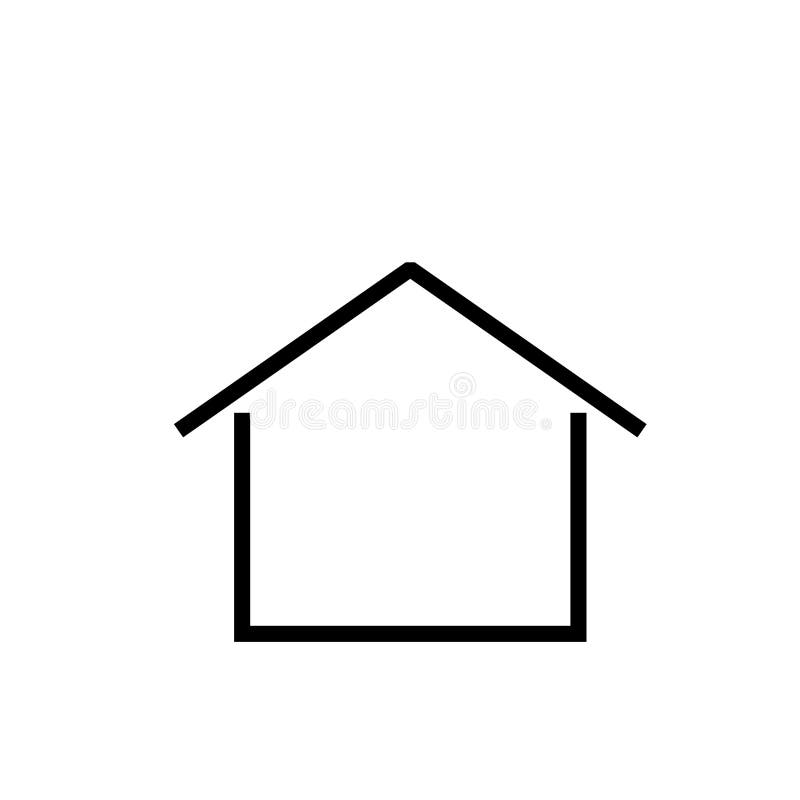 Single Story House Stock Illustrations – 1,394 Single Story House Stock ...