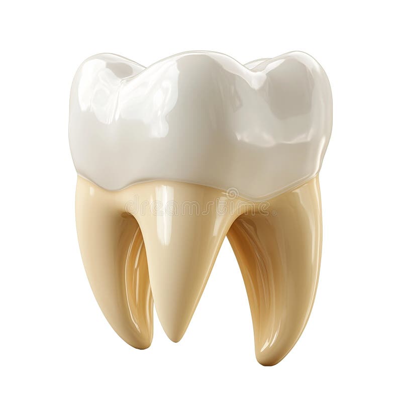 Isolated Straight Tooth Displayed on a White Background for Dental ...