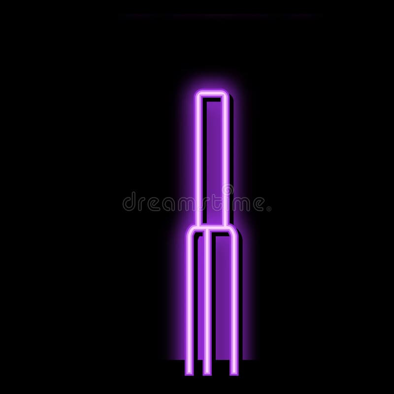 Single Strand Wire Neon Glow Icon Illustration Stock Vector ...