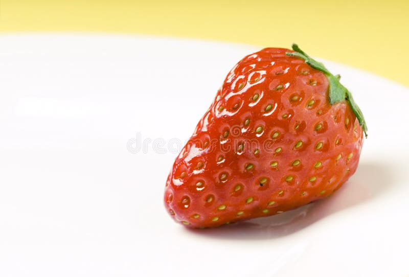 Single strawberry stock photo. Image of juicy, fresh - 13142662