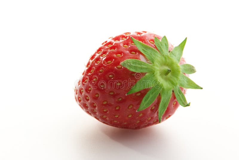 Single strawberry stock photo. Image of copy, macro, sweet - 14247380