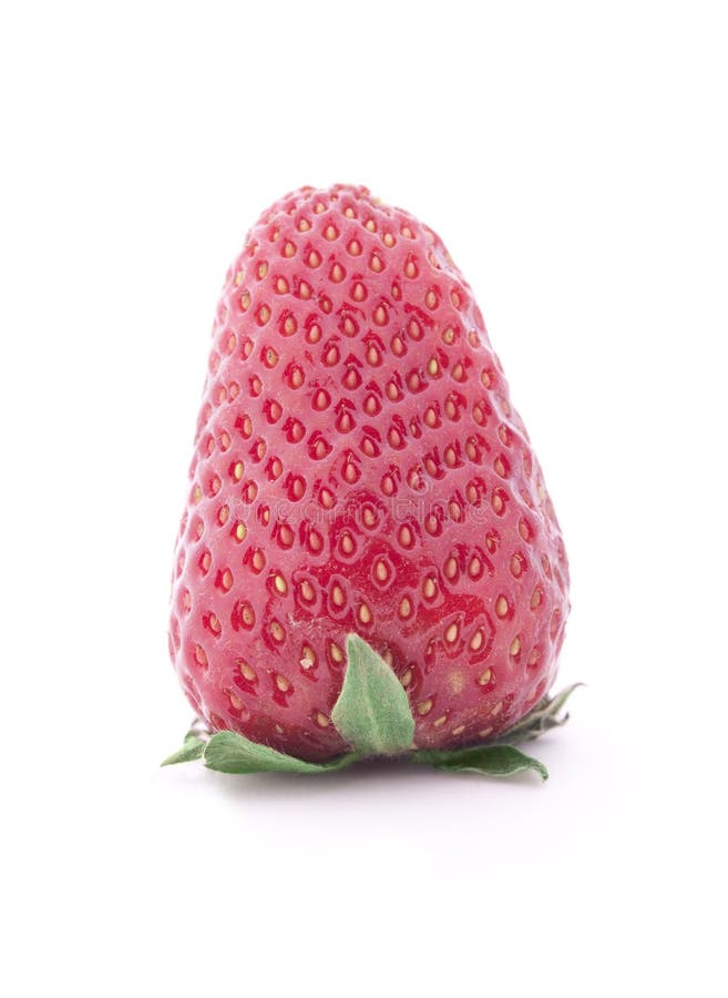 Single strawberry stock image. Image of isolate, succulent - 53949447