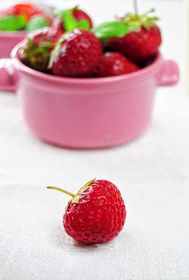 Big single strawberry stock image. Image of sweet, produce - 221616849