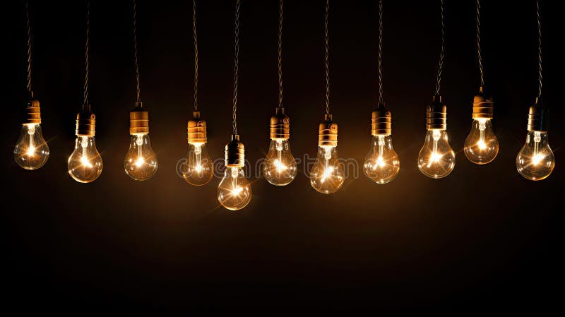 Single String Lights Isolated Stock Illustration - Illustration of ...