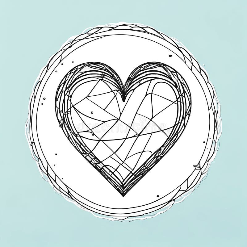 Continuous Line Drawing Heart Stock Illustrations – 8,666 Continuous ...