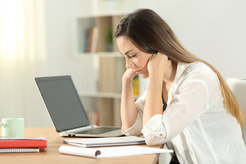 Single Student Studying Memotizing Notes at Home Stock Image - Image of ...
