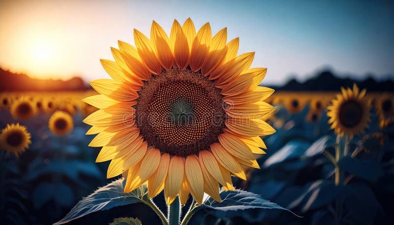 Flower Facing Sun Stock Illustrations – 178 Flower Facing Sun Stock ...