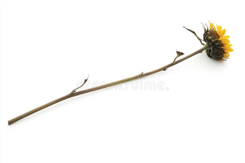 Single Sunflower Twig stock image. Image of sunshine - 381274693