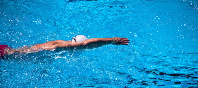 Single swimmer editorial image. Image of pool, bathing - 43150390