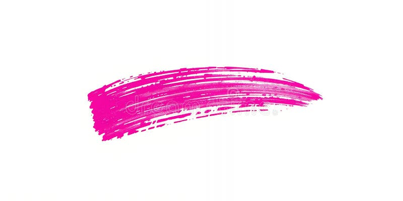 A Single Swipe of Vibrant Pink Paint Stock Illustration - Illustration ...