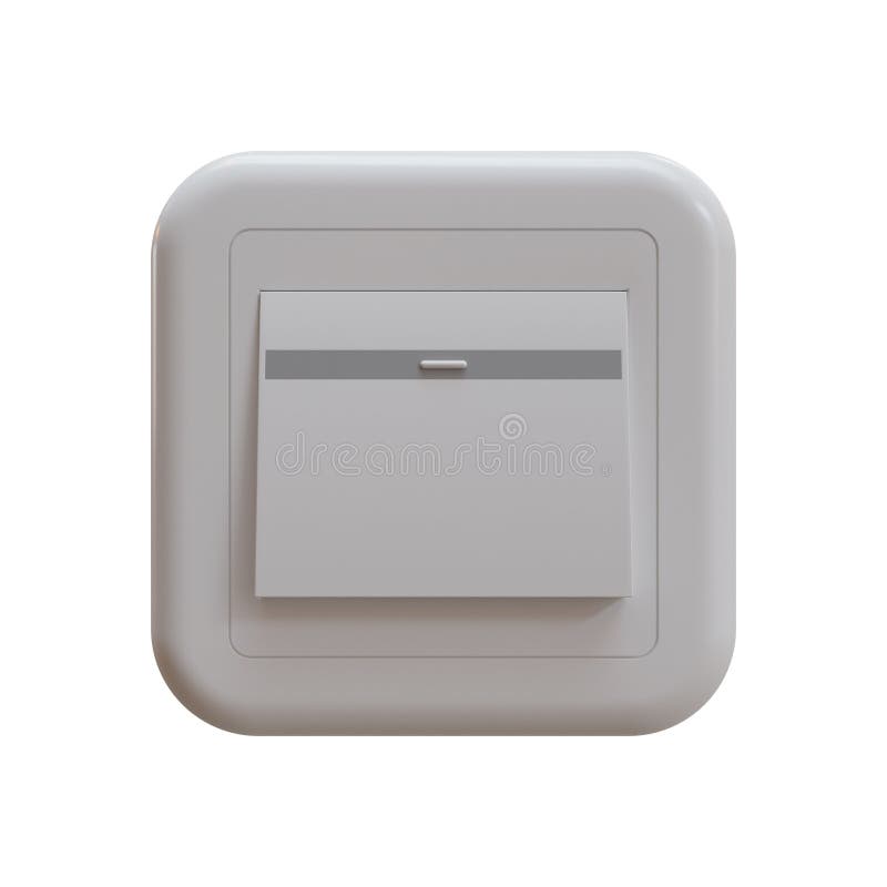 Single Switch 3D Illustration Stock Illustration - Illustration of ...