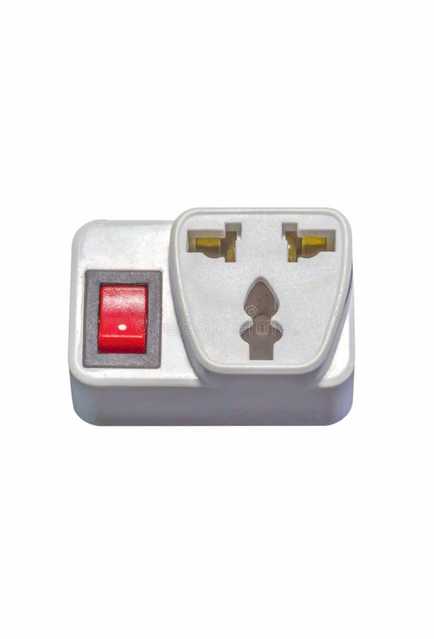 Single switch socket stock image. Image of isolated, energy - 31777793