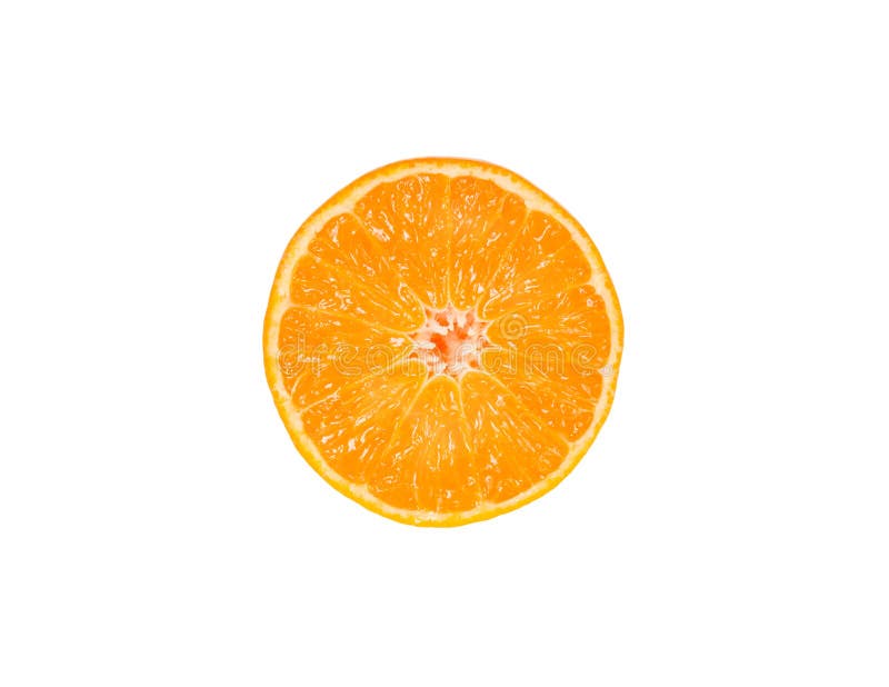 Single Tangerine Clementine with Green Leaf Isolated. Clipping Path ...