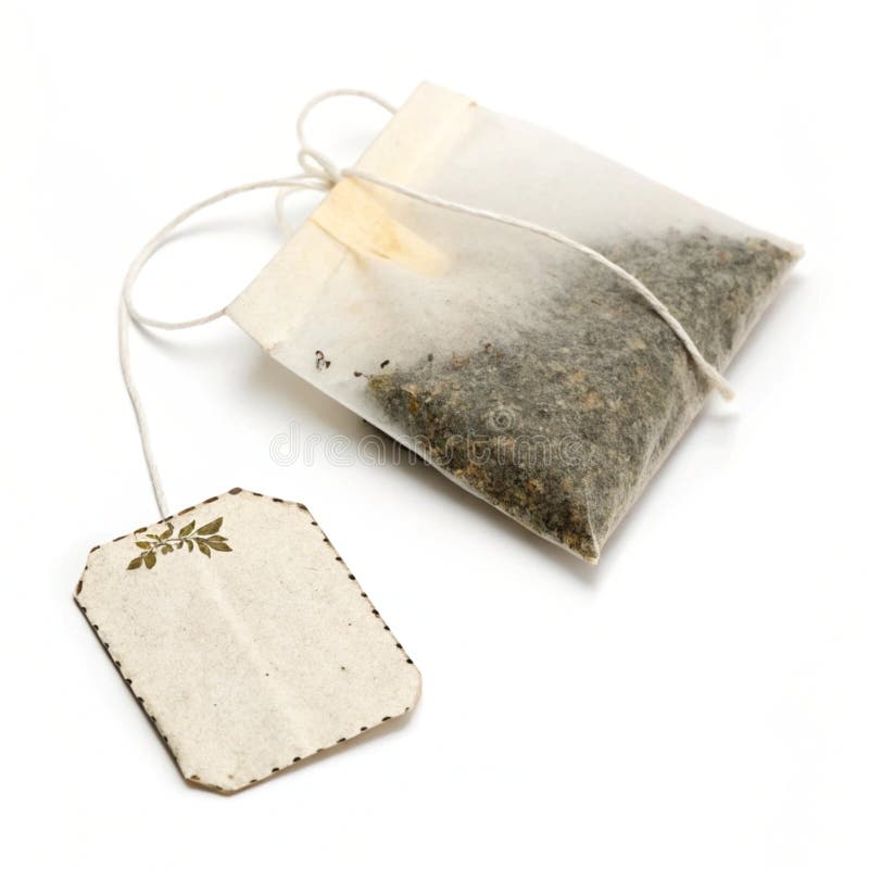 Teabag Isolated on White Background Stock Illustration - Illustration ...