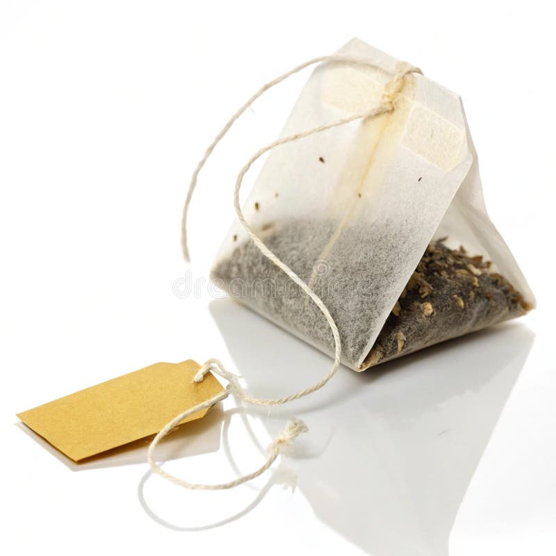 Teabag Isolated on White Background Stock Illustration - Illustration ...