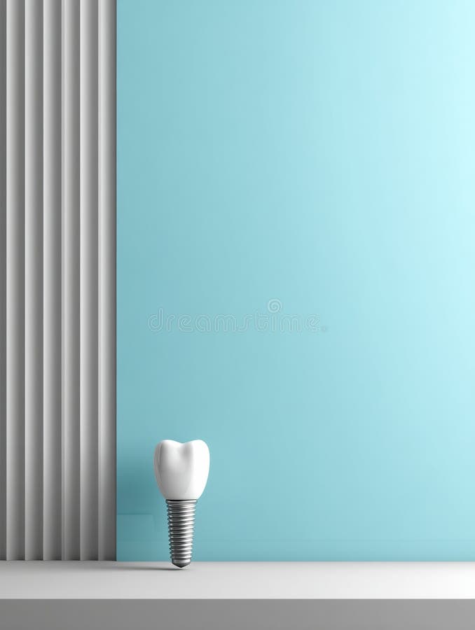 Elegant Tooth Implant Displayed on a Clean Countertop in a Minimalist ...