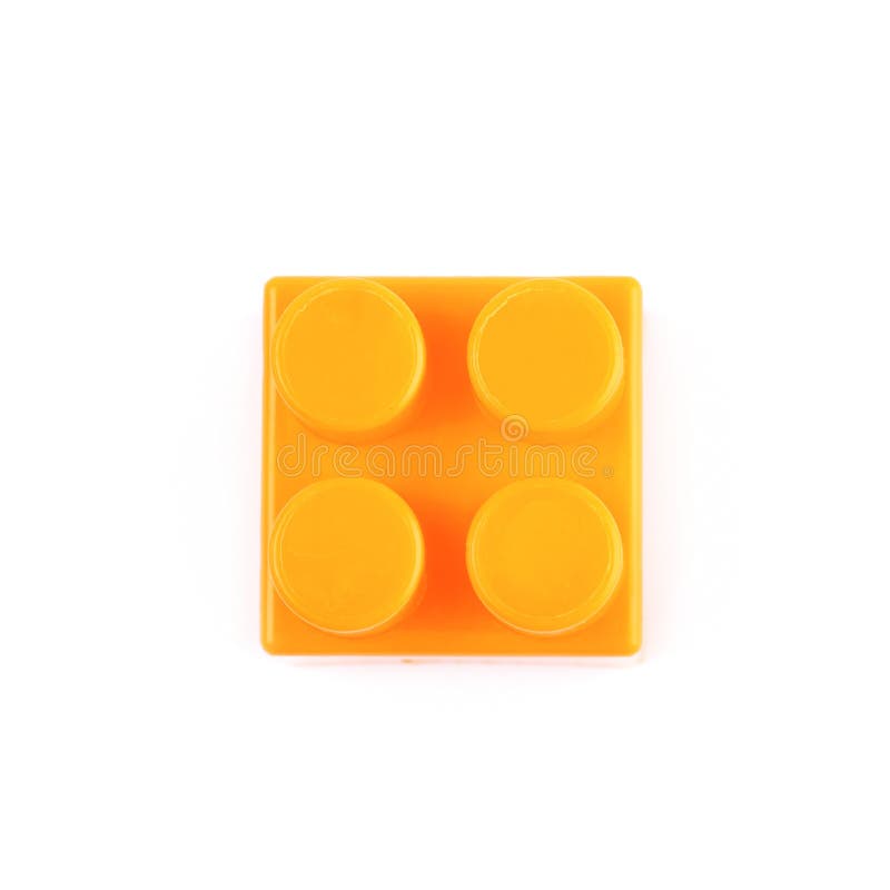Single Toy Construction Block Isolated Stock Photo - Image of element ...