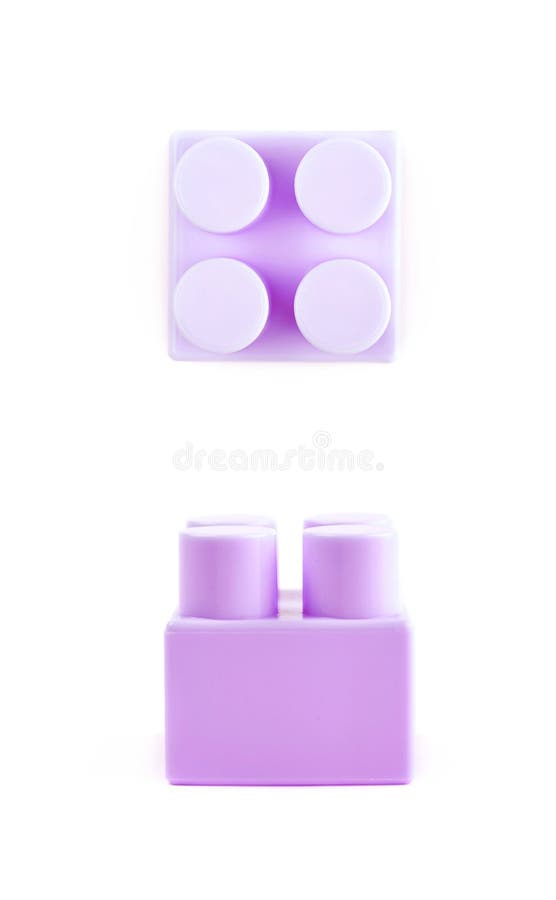 Single Toy Construction Block Isolated Stock Photo - Image of childhood ...