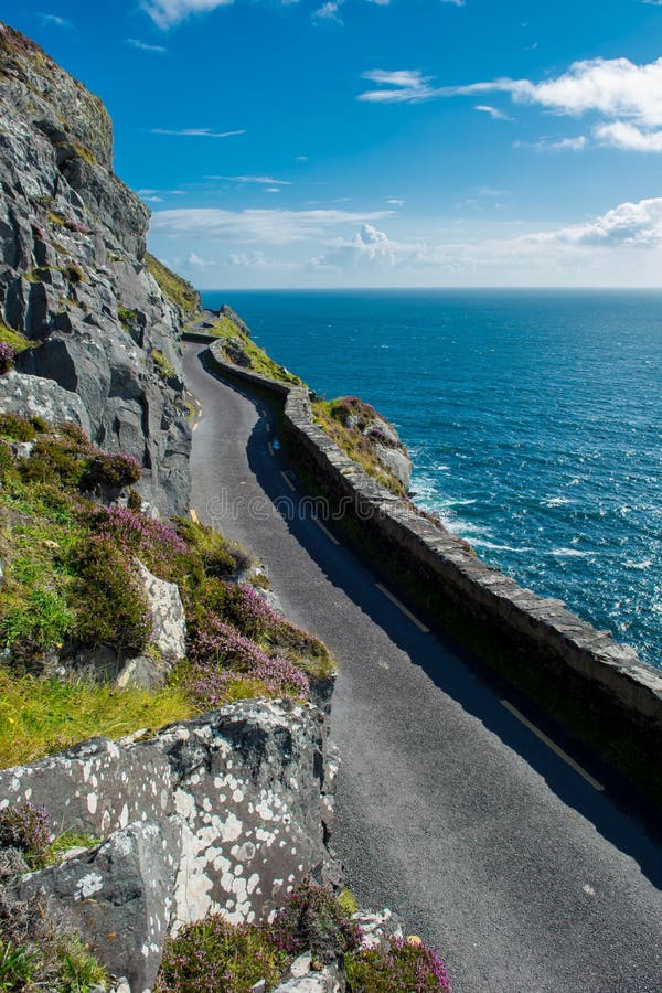 Single Track Coast Road Slea Head Ireland Scenic Stock Photos - Free ...