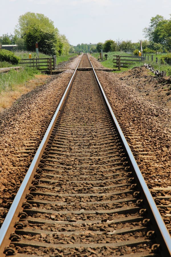 A Single Track Railway stock image. Image of nature, direction - 42689197
