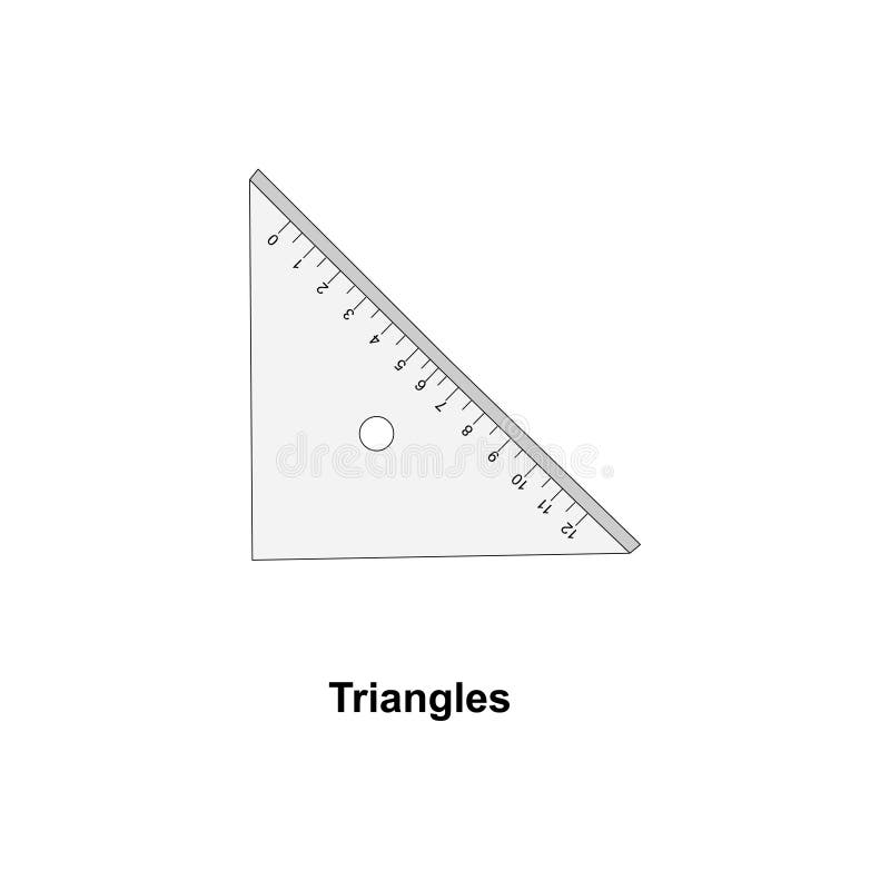 Single triangle stock illustration. Illustration of symbol - 80365846