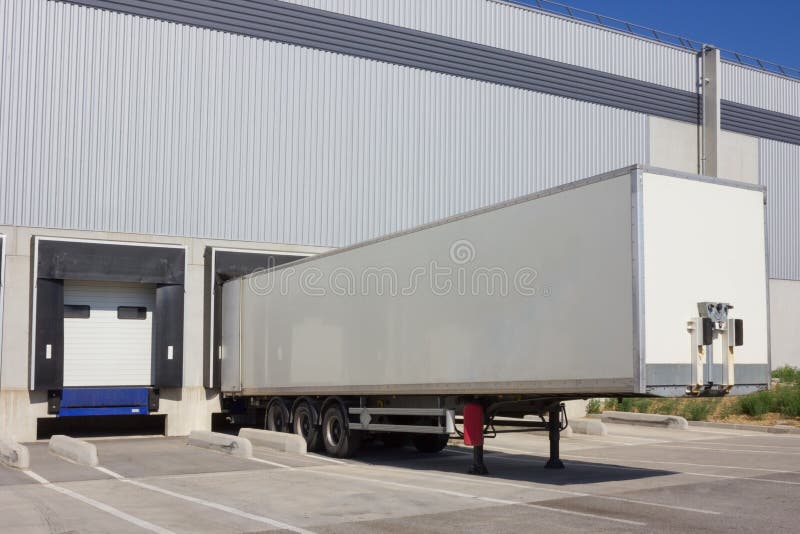 Single truck at loading stock photo. Image of loading - 26744436
