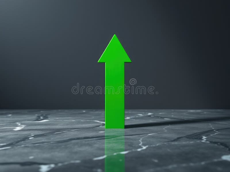 Single Upward Arrow. Direction and Focus Stock Photo - Image of ...