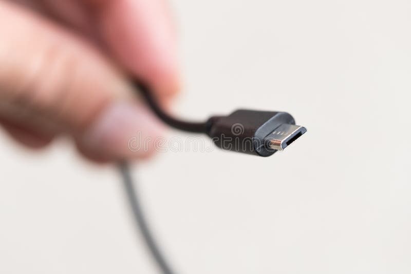 Single Usb Cable Connection Typ in Hand Stock Image - Image of cable ...