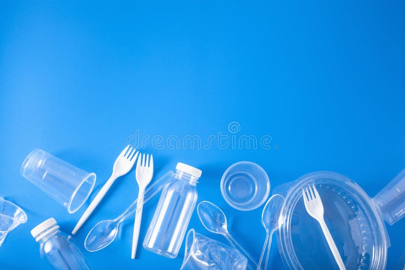 Single Use Plastic Cup. Concept of Recycling Plastic, Plastic Waste ...