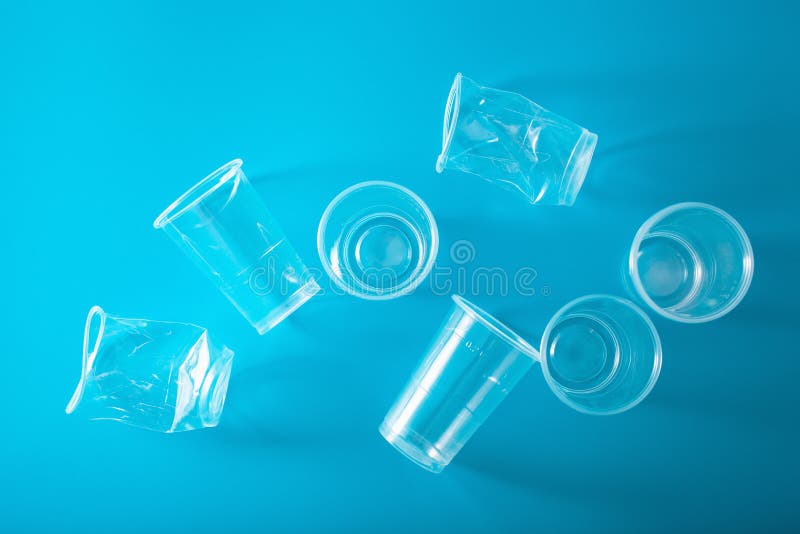 Single Use Plastic Cup. Concept of Recycling Plastic, Plastic Waste ...